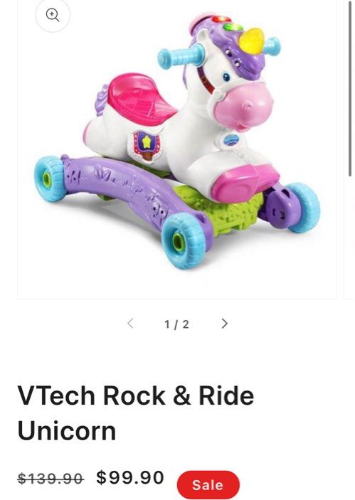rocking unicorn vtech