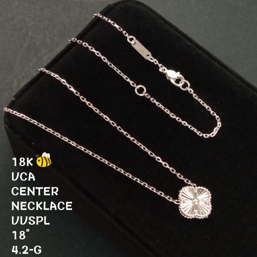 WG VCA Anchor Chain Locket Necklace, Women's Fashion, Jewelry ...