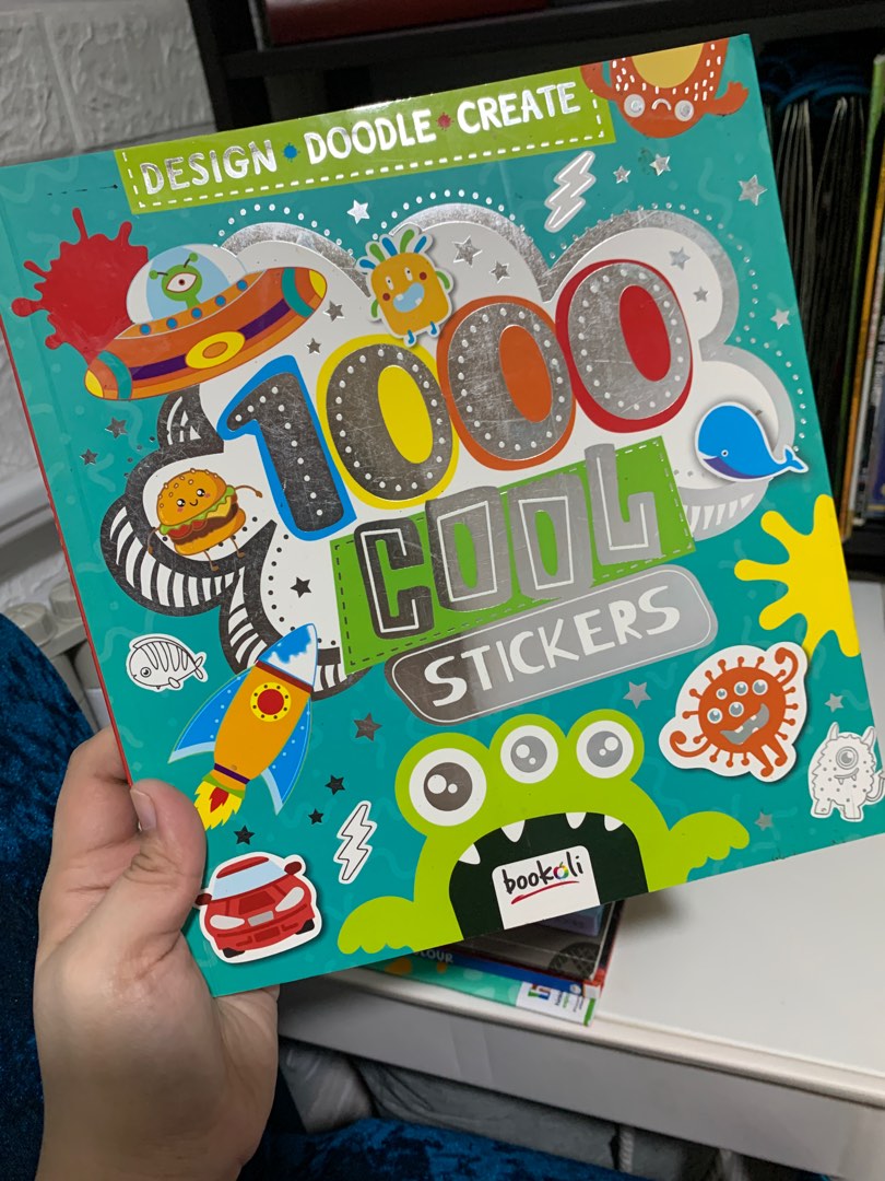 1000 Cool Stickers, Hobbies & Toys, Books & Magazines, Children's Books ...