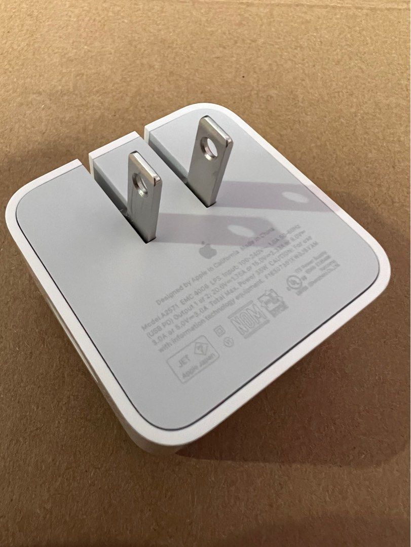 100%原裝蘋果 A2571 35W 雙 USB-C 連接埠電源轉換器（兩腳 插頭）去内地同其他國家旅行首選。（客戶選擇寄順豐智能櫃取可以優惠 ...