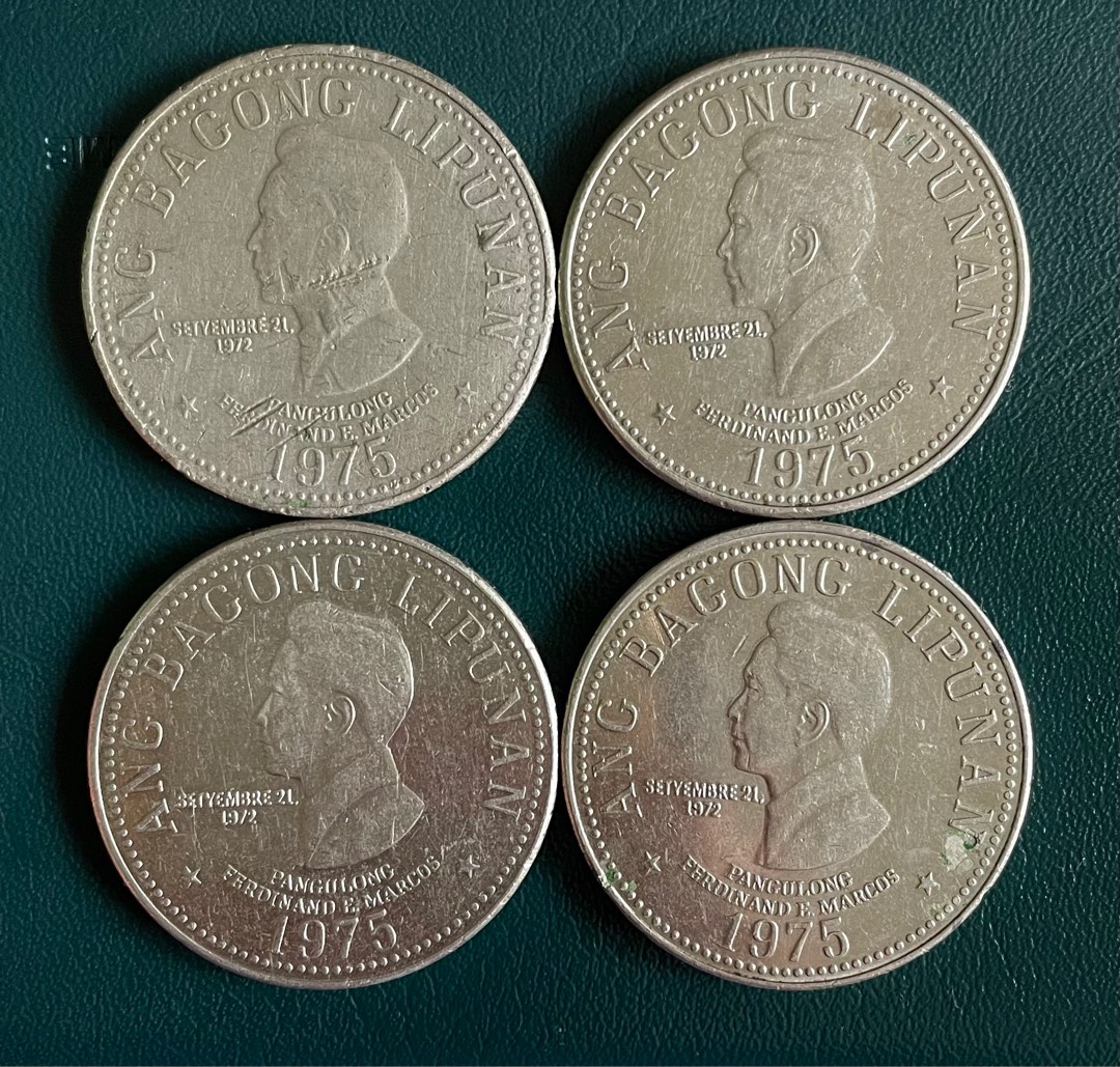 1975 ABL 5PESOS MARCOS VINTAGE COIN TAKE ALL!!, Hobbies & Toys ...