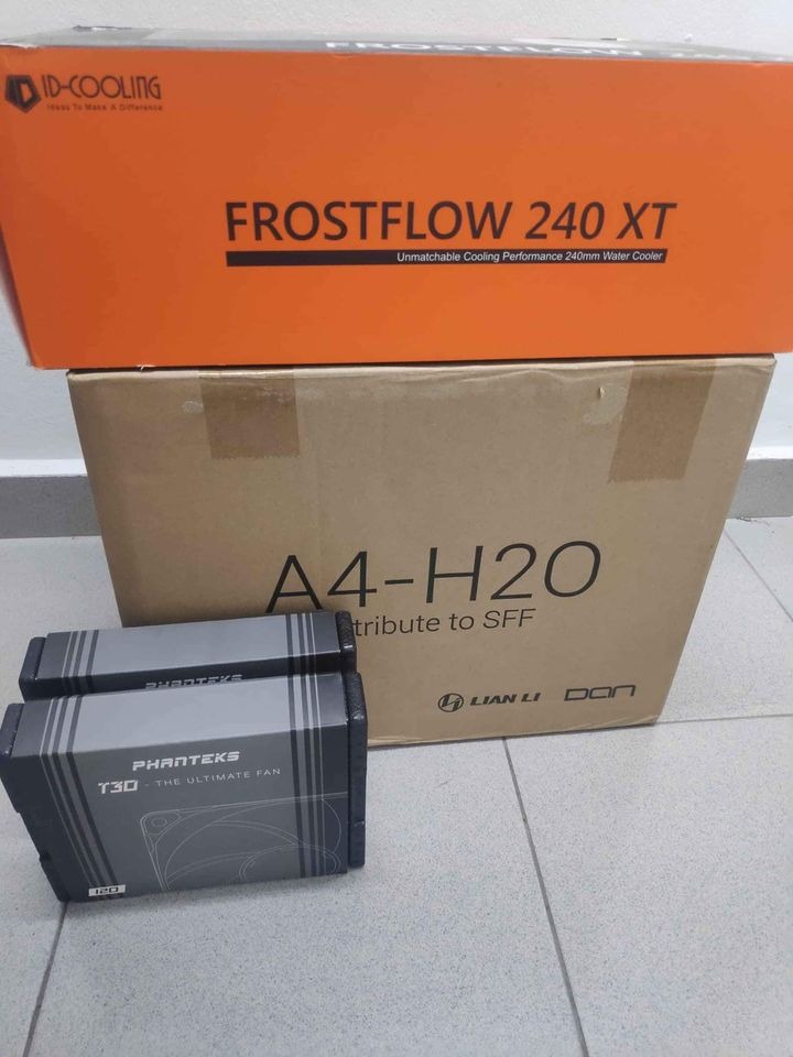 A4 H2O SFF case, T30 fans, 240 AIO, Computers & Tech, Parts ...