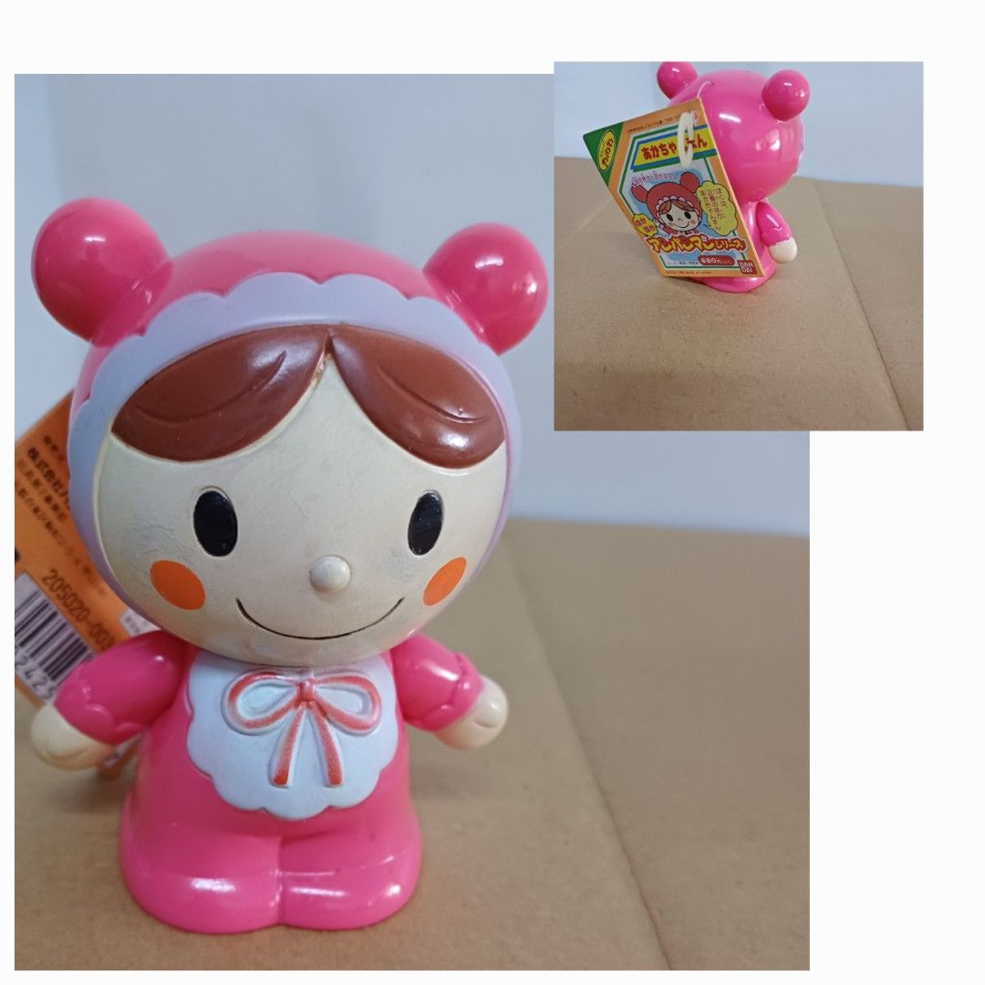 Anpanman Bread Man Cartoon Anime Vintage Soft Vinyl Squeaky Toy Coin ...