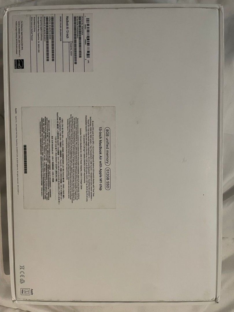 apple macbook air m1( box only ), Computers & Tech, Laptops & Notebooks ...