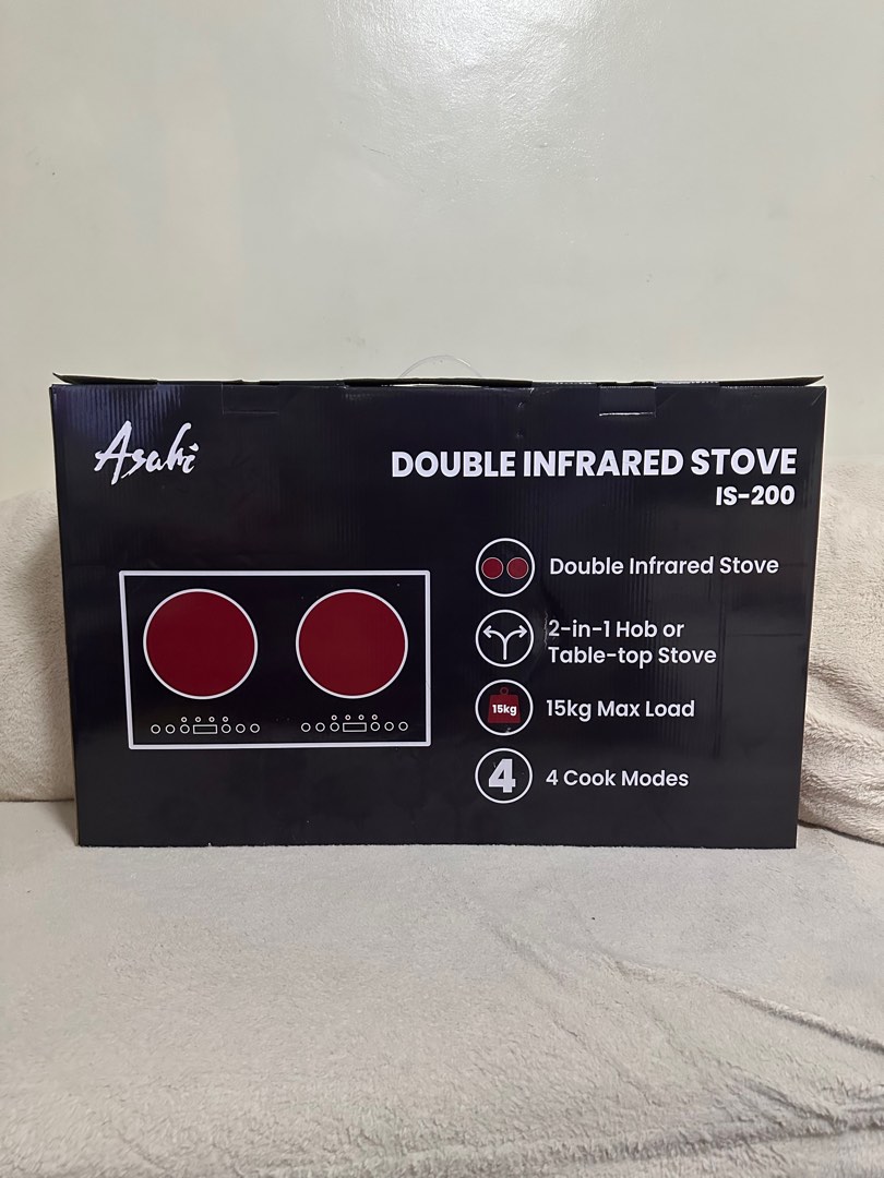 Asahi double infrared stove, Furniture & Home Living, Kitchenware ...