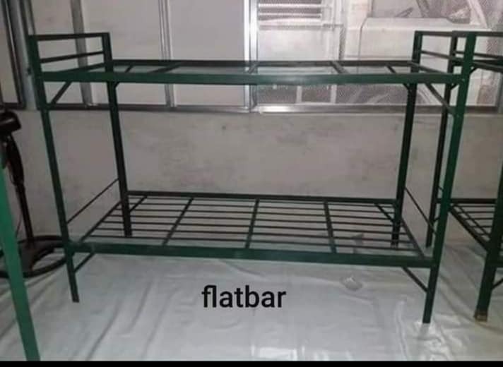 bed double deck flat bar # 09604657864, Furniture & Home Living ...