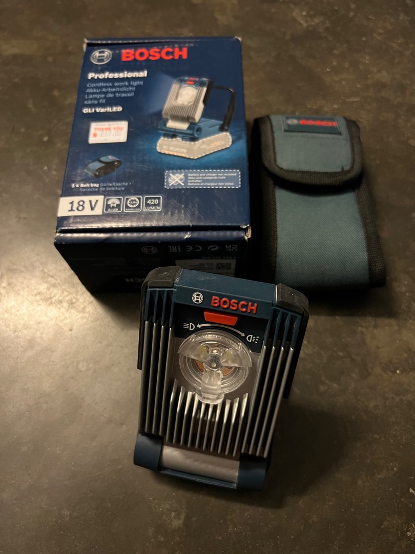 BOSCH GLI 18V-LIVARILED SOLO Bosch Cordless Light, Furniture & Home ...