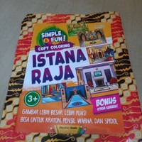 Buku Simple & fun copy coloring - istana Raja + stiker, Buku & Alat ...