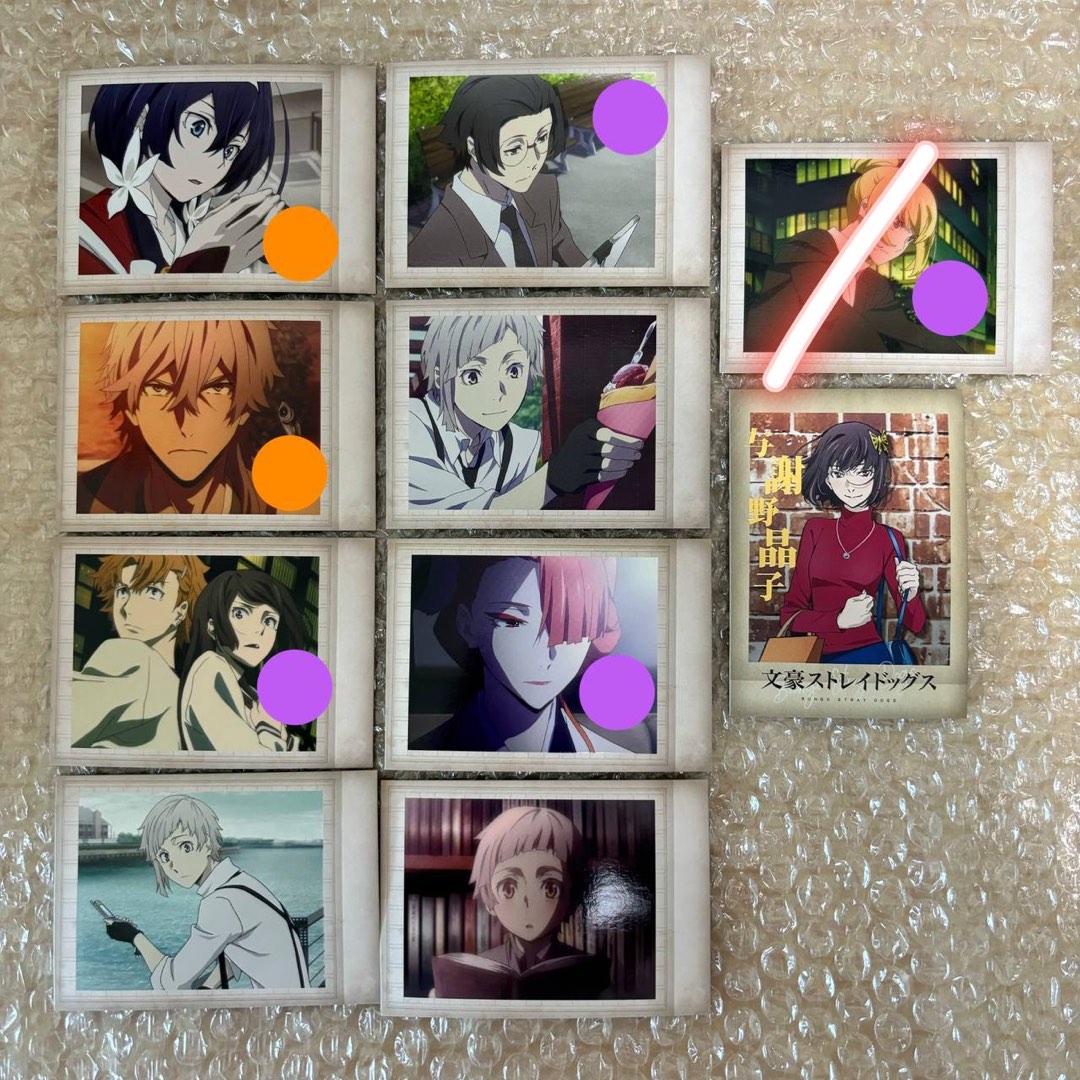 bungo bungou stray dogs bsd pasha colle pashakore polaroid photocard ...