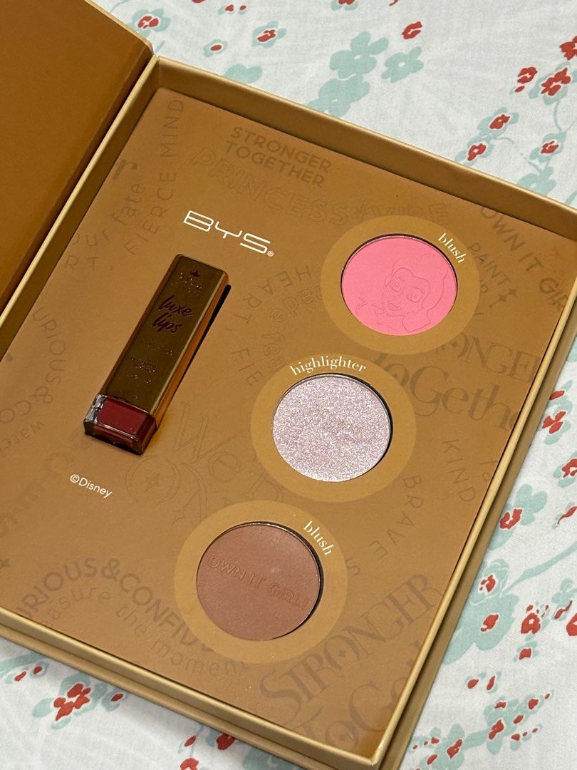 bys x disney princess belle curious and kind full face makeup set book ...