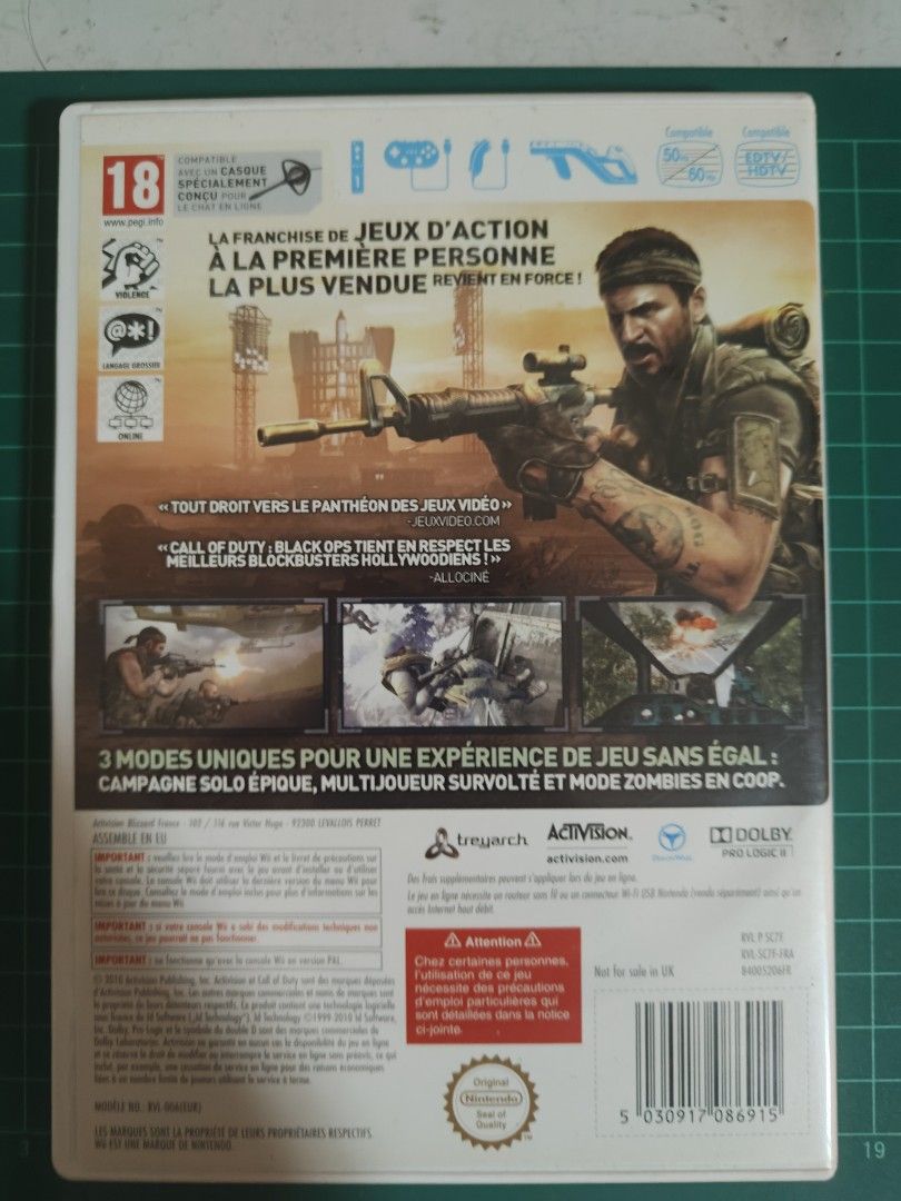 Call of duty black ops wii, Video Gaming, Video Games, Nintendo on ...