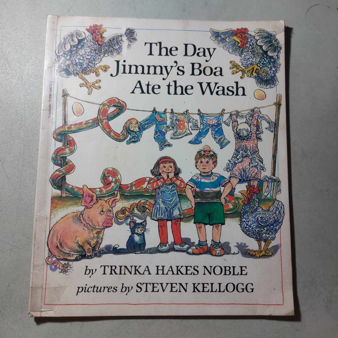 Childrens book The Day Jimmy's Boa Ate the Wash by Trinka Hakes Noble ...