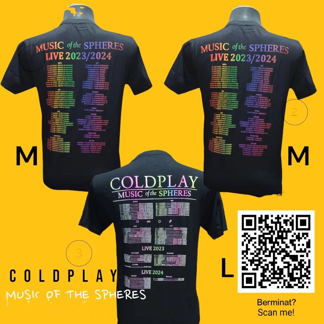 Coldplay World Tour 2023/24, Hobbies & Toys, Collectibles & Memorabilia ...