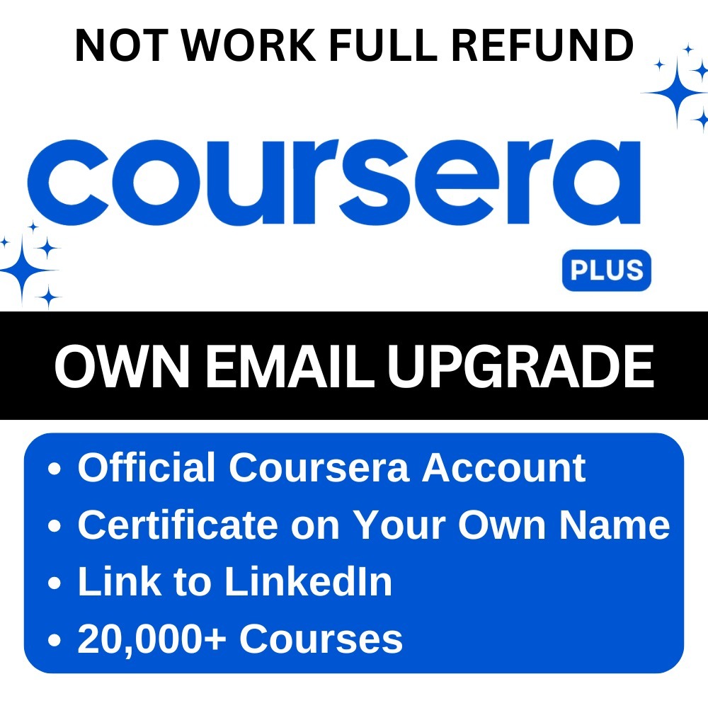 COUSERA PREMIUM | 1 YEAR WARRANTY | On Your Mail | Private Account, Computers & Tech, Office ...