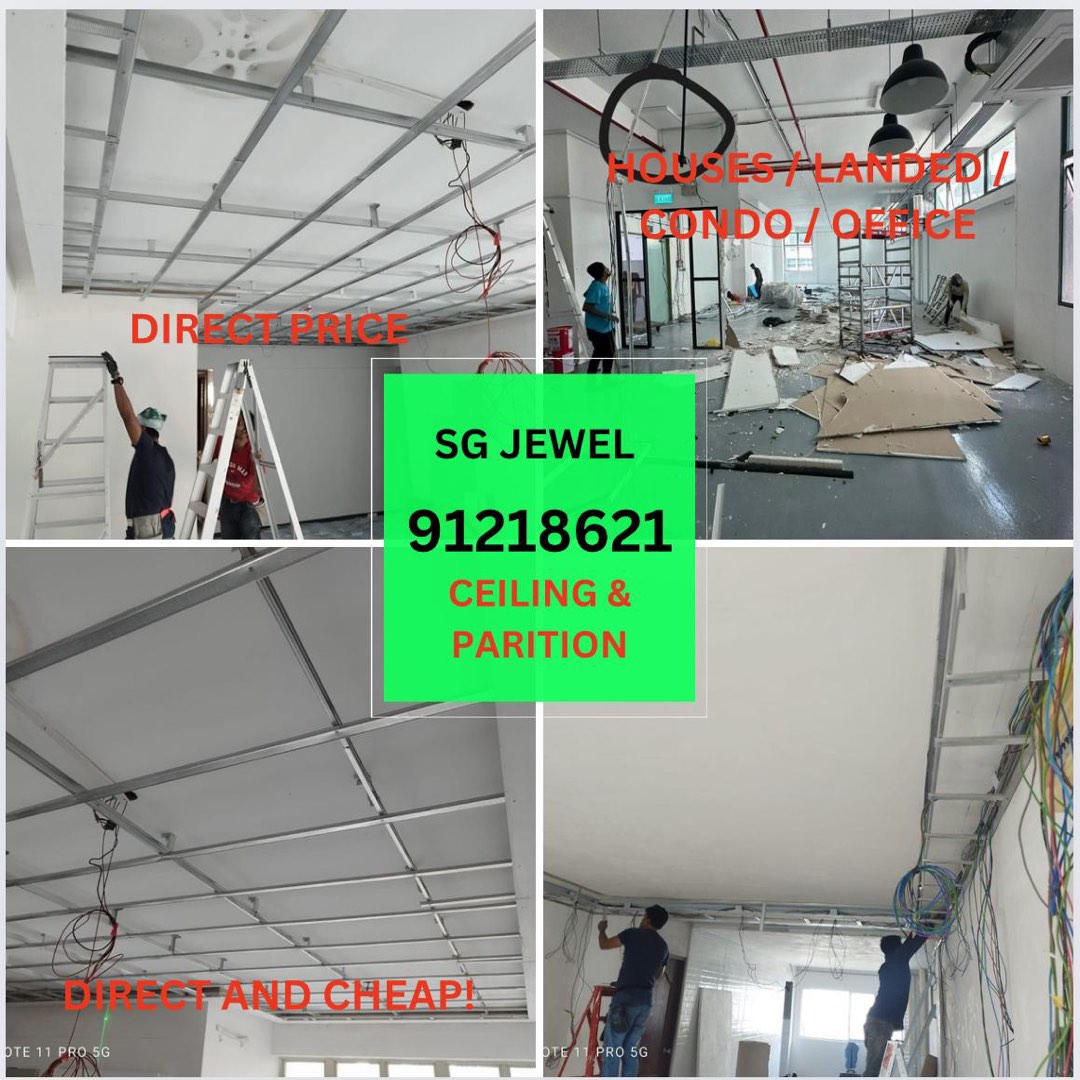 #False ceiling install #False ceiling #Wall partition #partition wall # ...