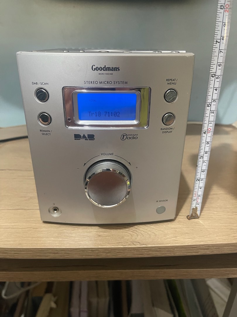 Goodmans Micro hifi head unit CD player 30watts 220v with preset ...