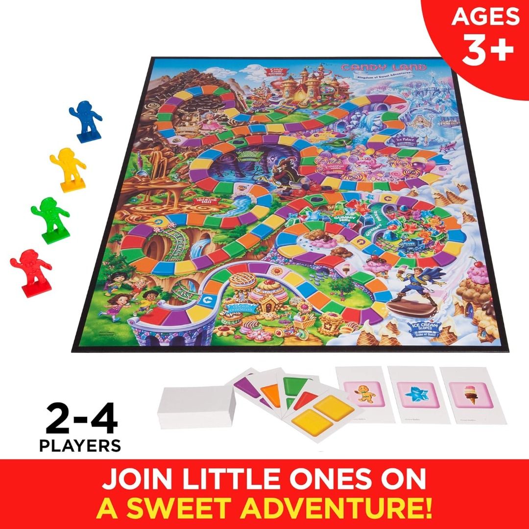 Hasbro Gaming Candy Land Kingdom Of Sweet Adventures Board Game ...
