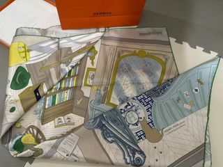 Hermes Scarf display system, Luxury, Accessories on Carousell