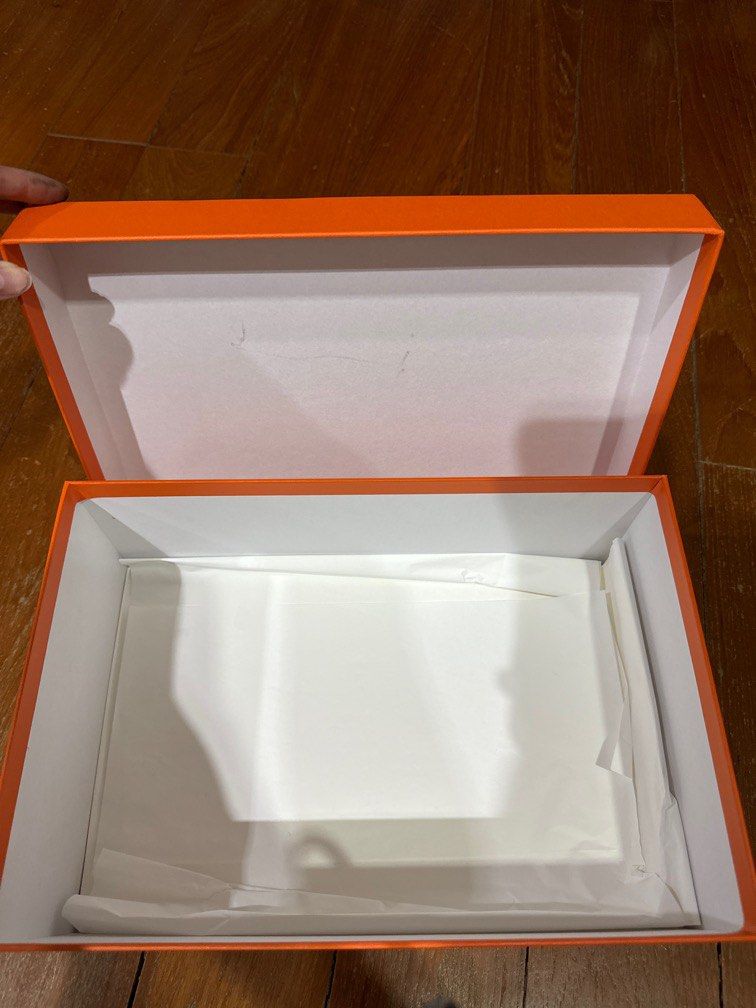 Hermes Shoe Box ( wrapper inside), Luxury, Bags & Wallets on Carousell