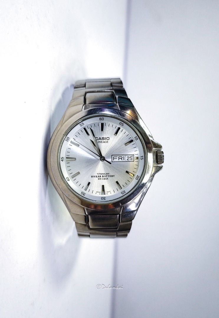 Jam Casio Lineage Titanium Quartz not Seiko Citizen Orient Alba G shock ...