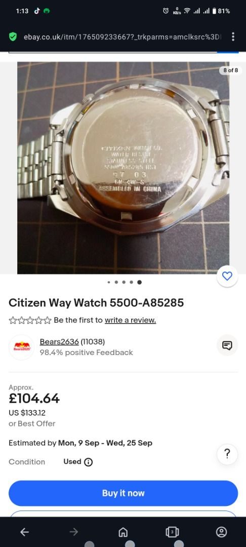 Jam Citizen Free Way Gold JDM Quartz Not Seiko Casio Orient Alba Vintage freeway exceed dolce ...