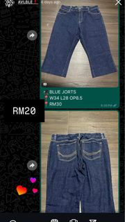 Famous Star And Strap Jorts, Men's Fashion, Bottoms, Shorts on Carousell