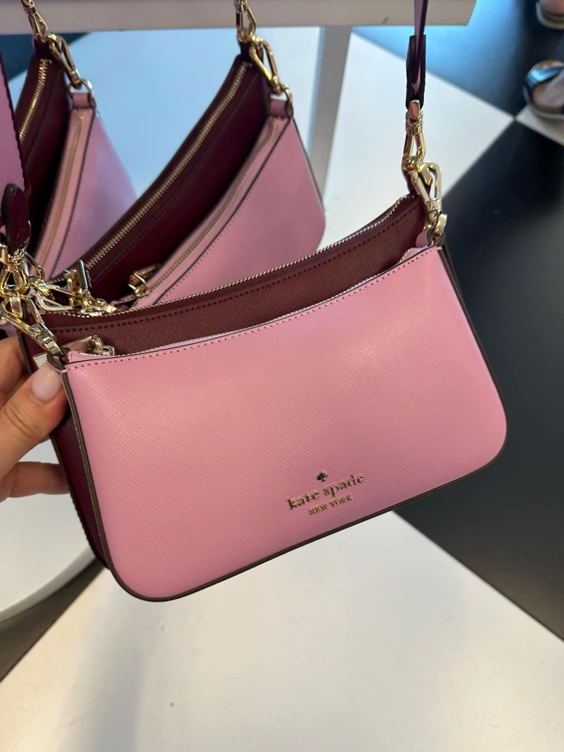 Kate Spade Duet Colorblock Saffiano Leather Crossbody, Luxury, Bags ...