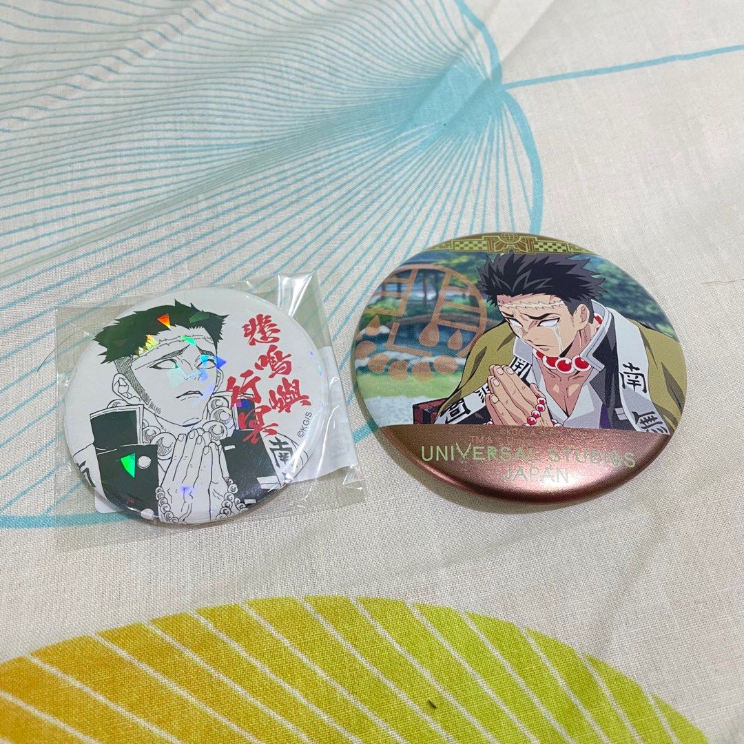 Kimetsu no yaiba demon slayer stone hashira himejima badge set, Hobbies ...