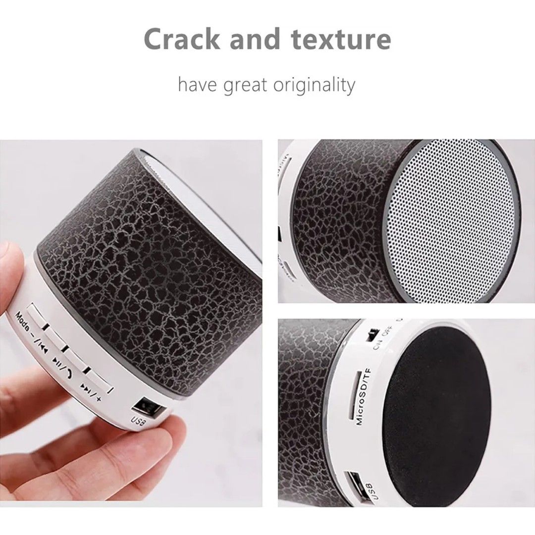 LED MINI Bluetooth Speaker TF USB FM Wireless Portable Bluetooth Music ...