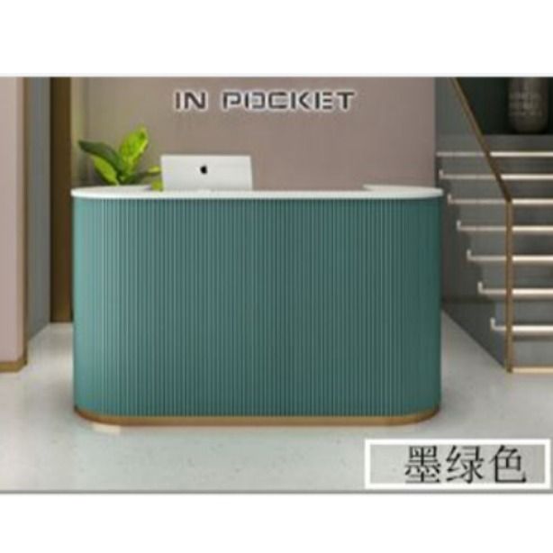 🏆🏆Light Luxury Cashier Counter-Simple Beauty Salon Front Desk Reception ...