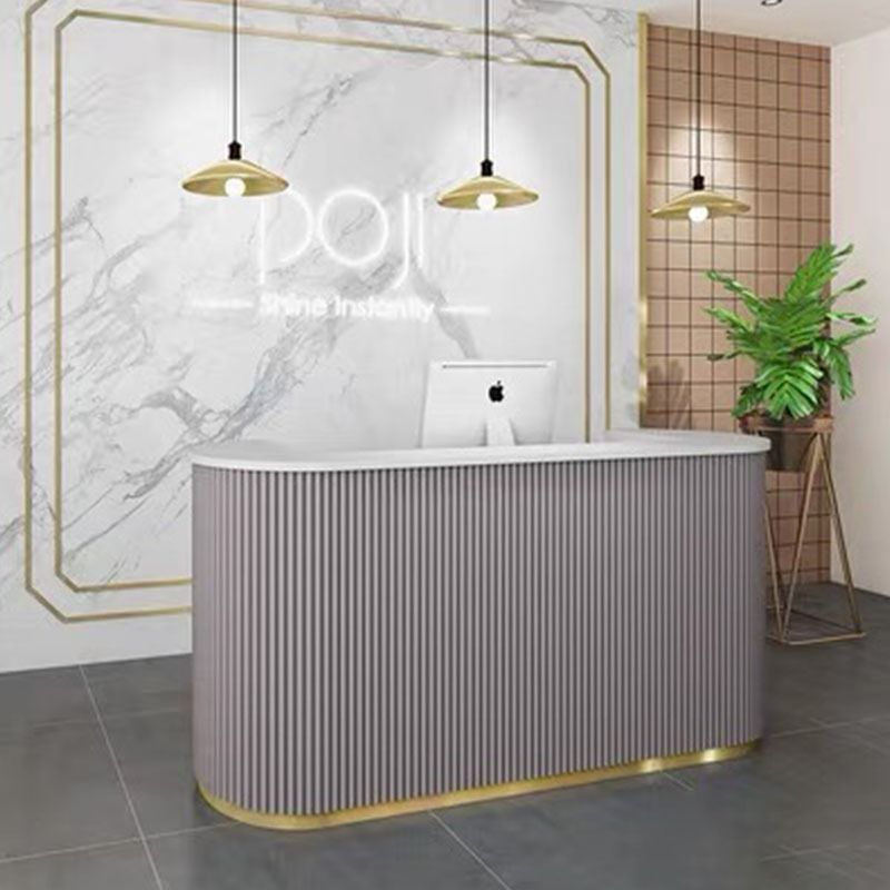 🏆🏆Light Luxury Cashier Counter-Simple Beauty Salon Front Desk Reception ...
