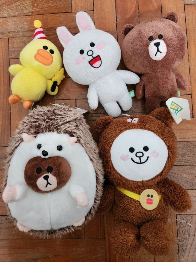 LINE characters plushies, Hobbies & Toys, Toys & Games on Carousell