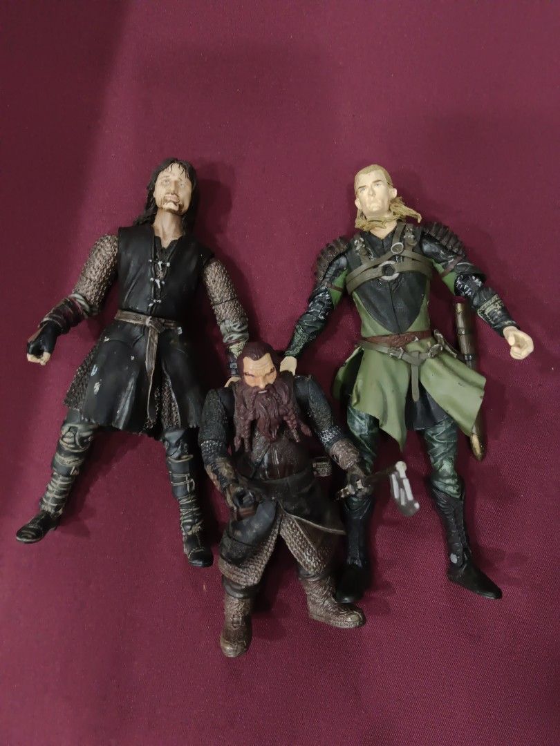 LOTR ( Trio ) Action Figure, Hobbies & Toys, Toys & Games on Carousell