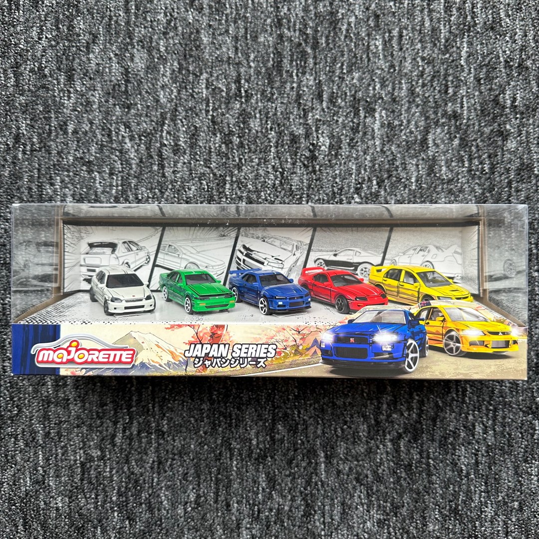 MAJORETTE JAPAN SERIES Nissan Skyline GT-R (R34) CHASE Toyota Supra ...