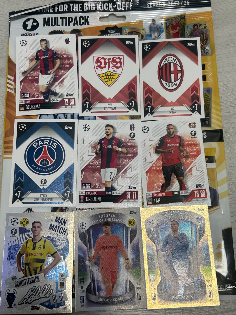 Match attax 24/25 first edition 2024/2025, Hobbies & Toys, Toys & Games ...