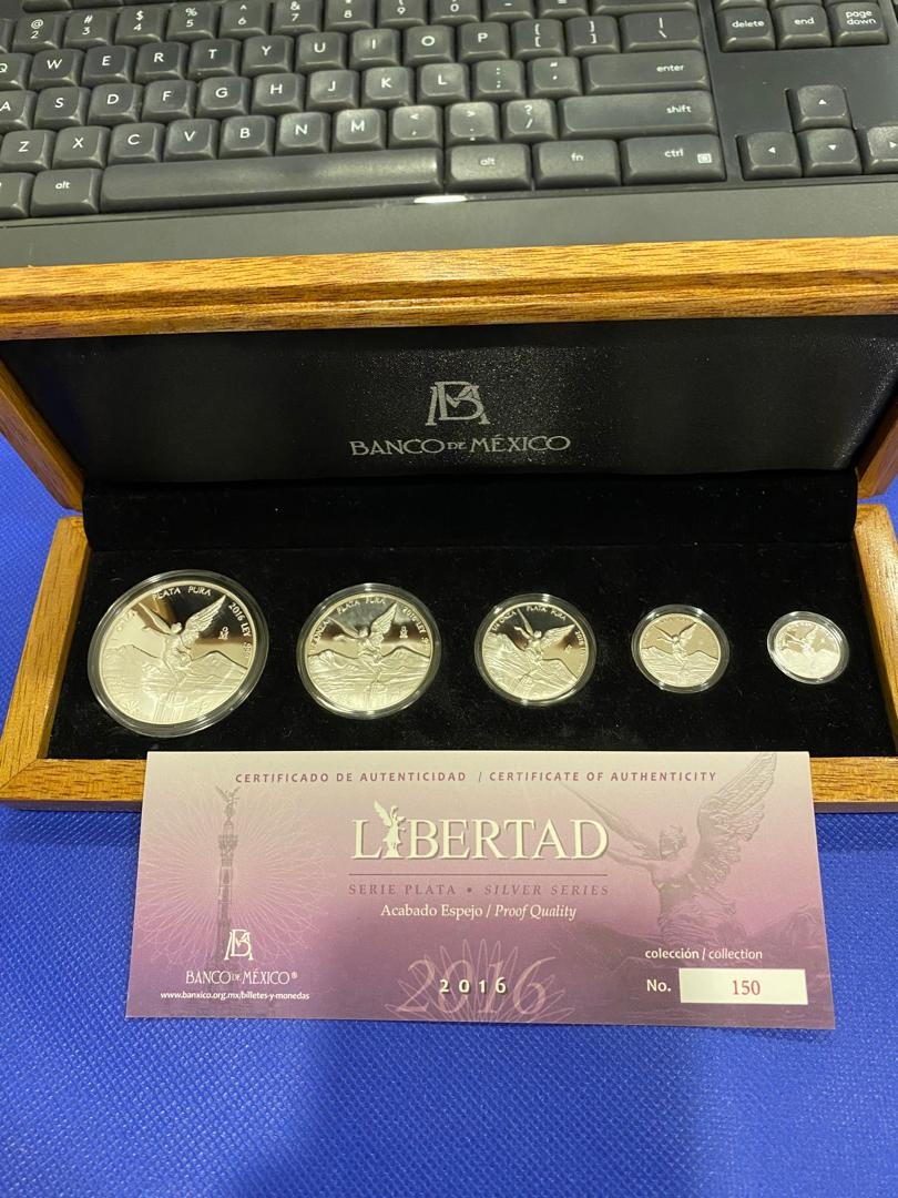 Mexican Mint, 2016 Mexico 5-Coin Silver Libertad Proof Set (1.9 oz ...