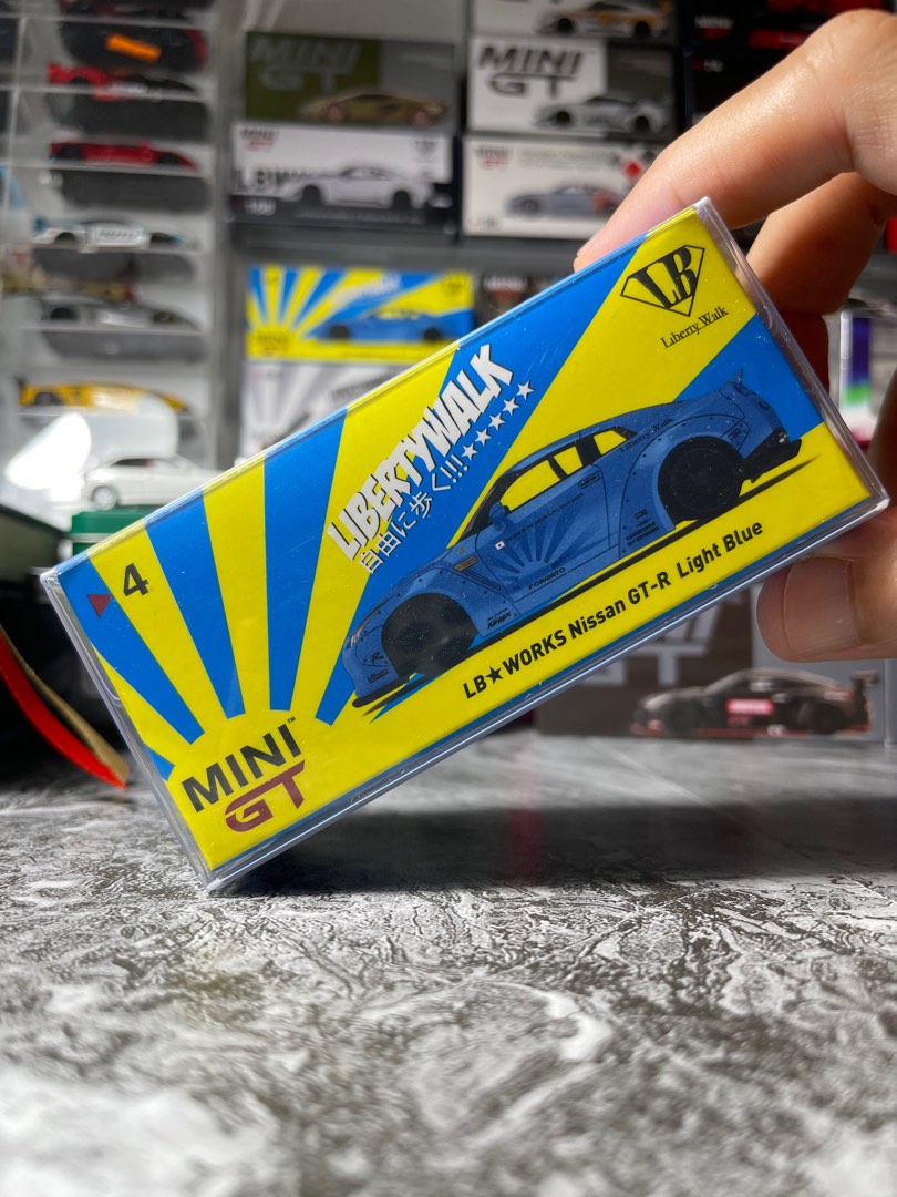 Mini gt #4 LB WORKS nissan gtr light blue R35, Hobbies & Toys, Toys ...