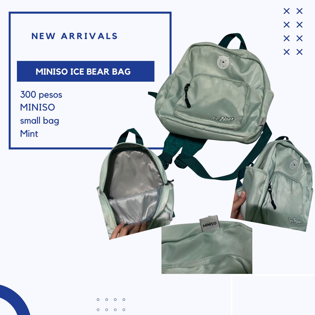 MINISO small backpack, Men's Fashion, Bags, Backpacks on Carousell