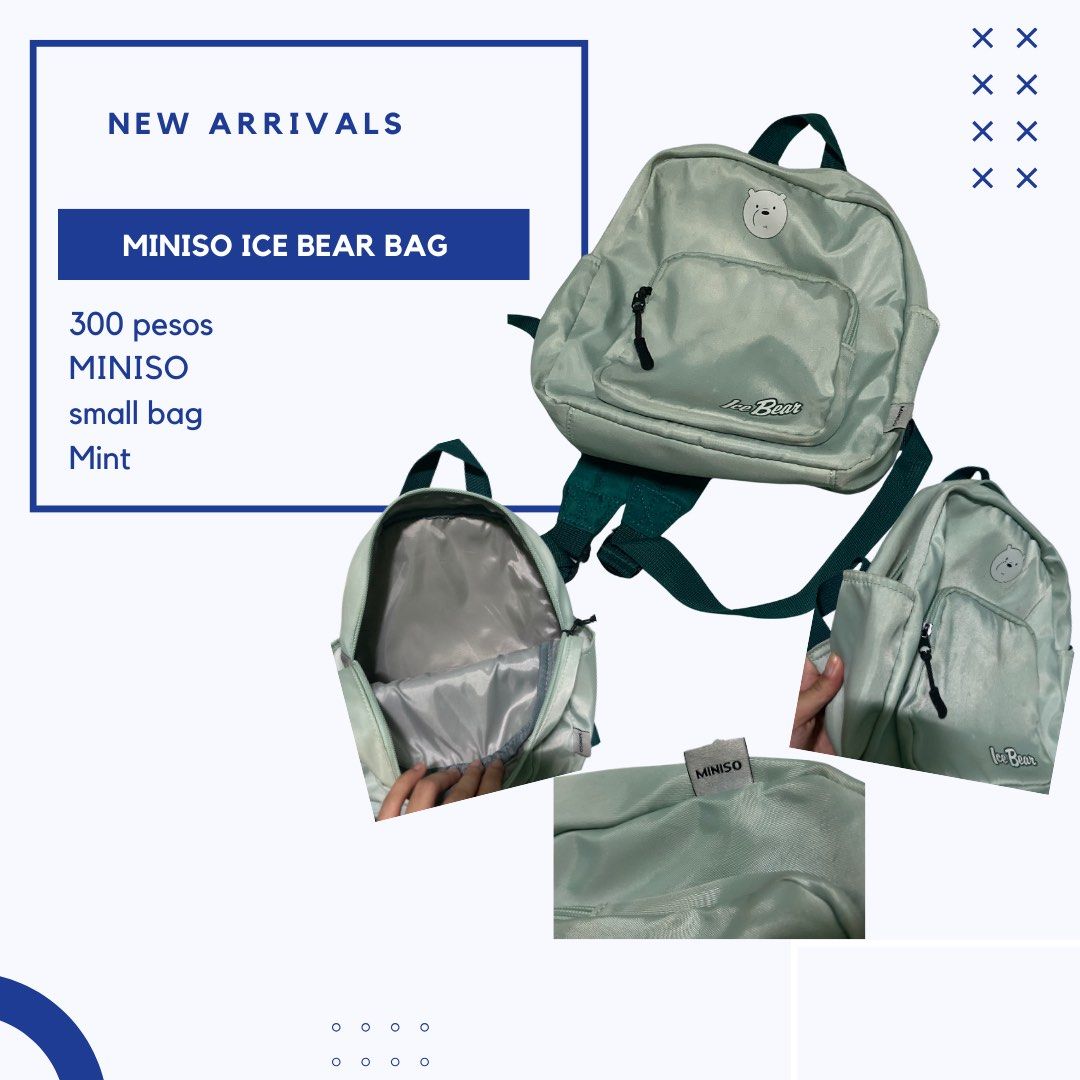 MINISO small backpack, Men's Fashion, Bags, Backpacks on Carousell