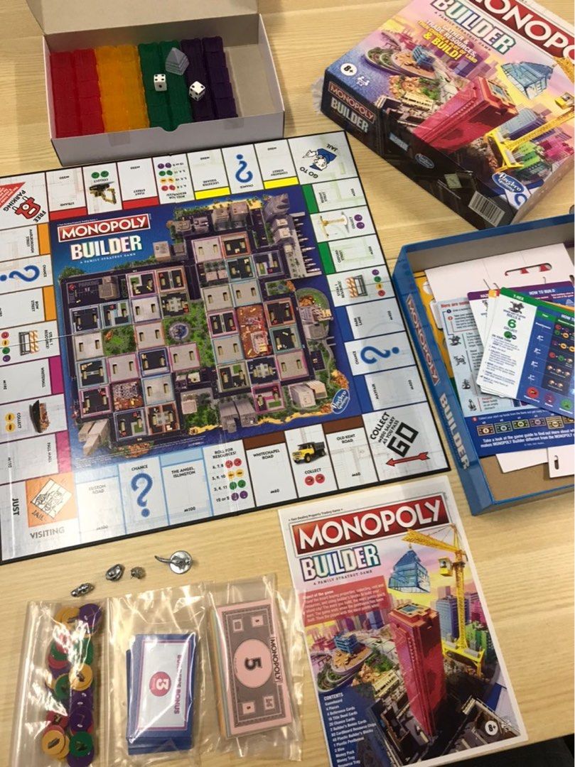 Monopoly Builder (Hasbro Original Board Game), Hobbies & Toys, Toys ...