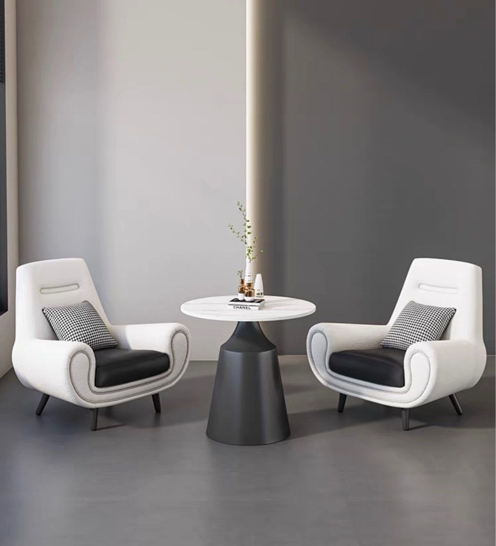 MOXAR Modern Velvet Lounge Chair, Furniture & Home Living, Furniture ...