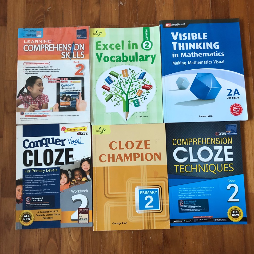 New / lightly used primary 2 P2 English Math assessment books ...