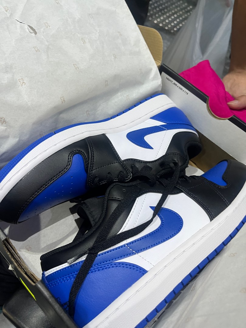 NIKE AIR JORDAN 1 LOW- ALTERNATE ROYAL TOE, Men's Fashion, Footwear ...