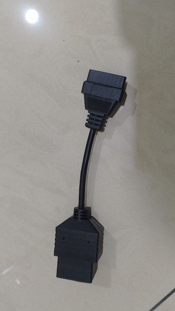 OBD 1 scanner connector adapter Toyota 17 pin to OBD 2 II, Computers ...