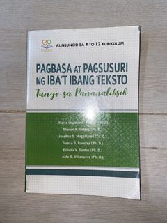 Pagbasa at pagsusuri ng ibat ibang texto tungkol sa pananaliksik 2019 ...