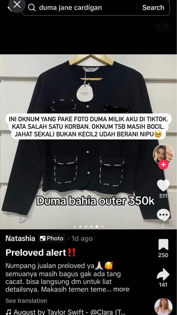 Part 1. Penipuan Duma Bahia Yang Mencuri Foto Saya, Fesyen Wanita, Pakaian Wanita, Atasan di ...