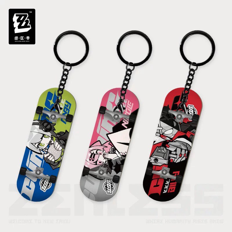 [PO] ZZZ Skateboard Keychain Zenless Zone Zero, Hobbies & Toys ...