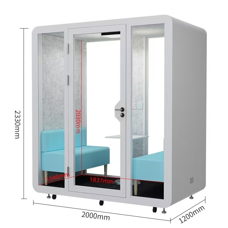 (Free delivery) POD 200 Two Pax Phone Booth White/ Office Acoustic ...