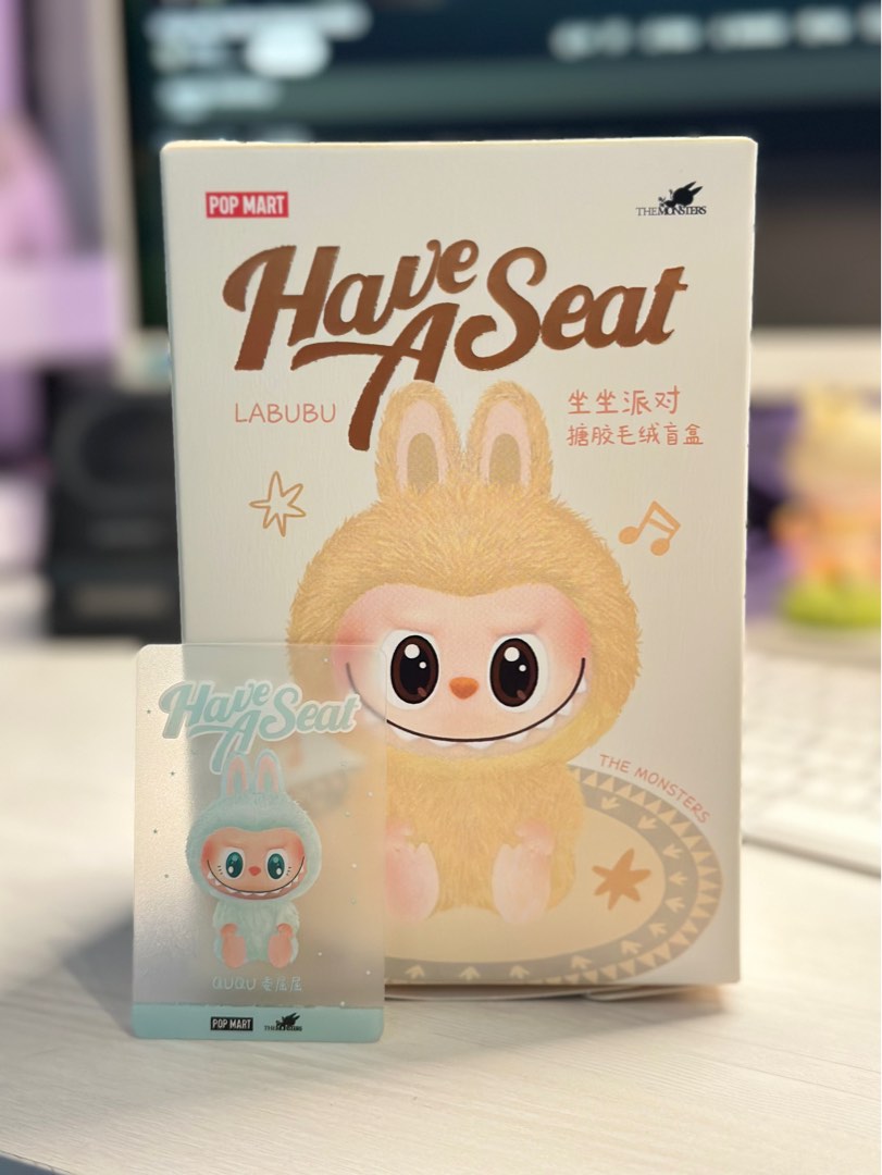 Ququ - Labubu Have A Seat (Popmart : The Monsters Macaron v2), Hobbies ...