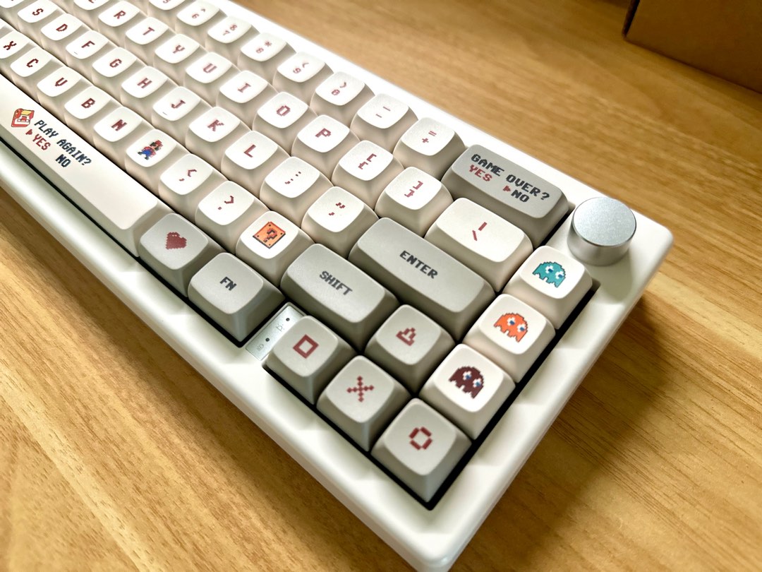 Retro Arcade Games Mechanical Keyboard Wireless RGB with Stab Tuning ...